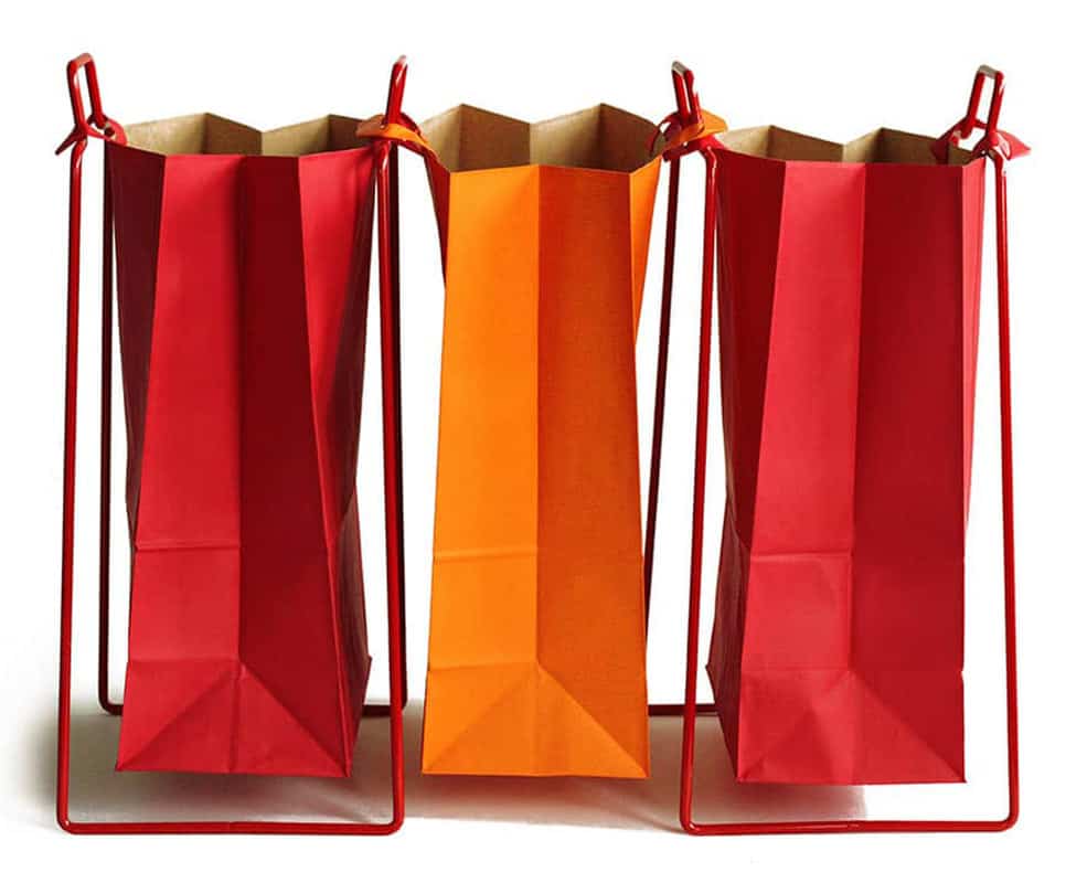 HELSINKI paper bag holder red – Everyday Design International